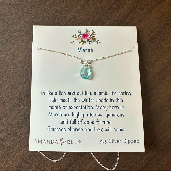 Amanda Blu | Jewelry | Amanda Blu Necklace March Birthstone | Poshmark